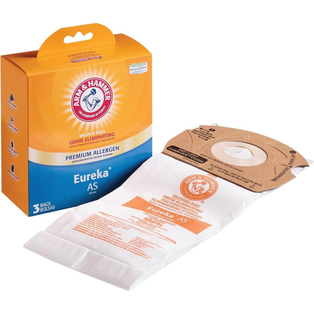 Arm & Hammer 66655HQ Eureka Style AS Premium Allergen Vacuum Bag 3-Pac – Voomi Supply