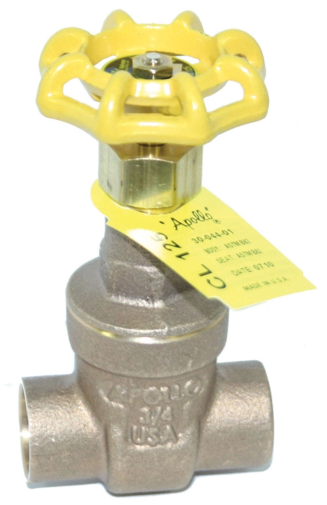 Apollo Valves 30-045-01 Gate Valve 1 Inch - Full Port Solid Wedge Disc ...