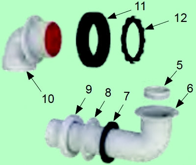 Watco 901-NRI-PVC Innovator Drain Bath Waste Half Kit, Rough-In ...