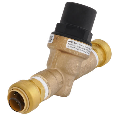 Resideo Braukmann DS05-101-SB-LF 3/4 Push Connect Pressure Regulating ...