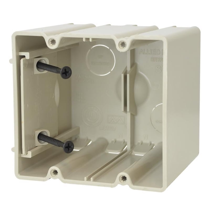 Allied Moulded Products SB-2 2 Gang Adjustable Electrical Box, New/Old ...