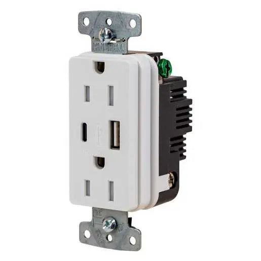 Hubbell Wiring USB15ACW USB Power Adapter – Voomi Supply