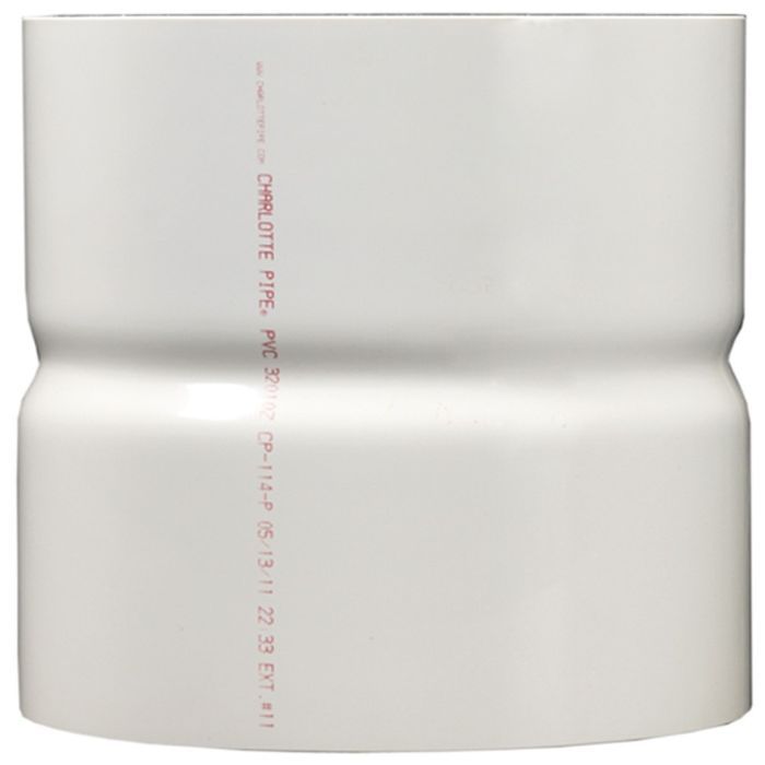 Charlotte Pipe PVC001151600 Plastic Pipe Adapter Coupling, PVC, 8 inch ...