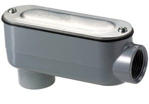 Bridgeport LB-43CG Rigid and IMC Conduit Body, Type LB, Aluminum, Cove ...