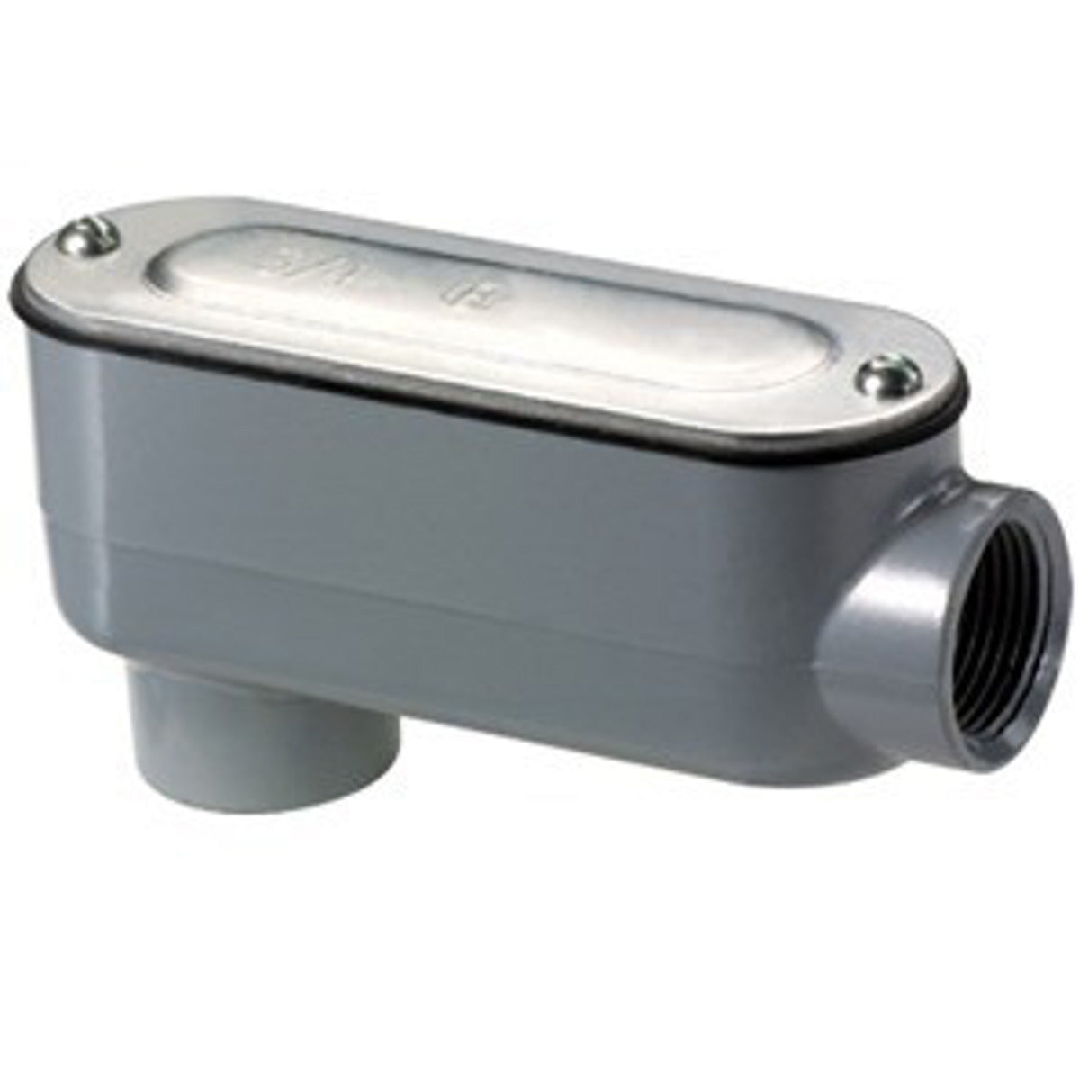 Bridgeport LB-46CG Rigid and IMC Conduit Body, Type LB, Aluminum, Cove ...