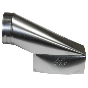 Cody Company 2244106 End Register Boot, 6 in Dia, Galvanized, Steel ...