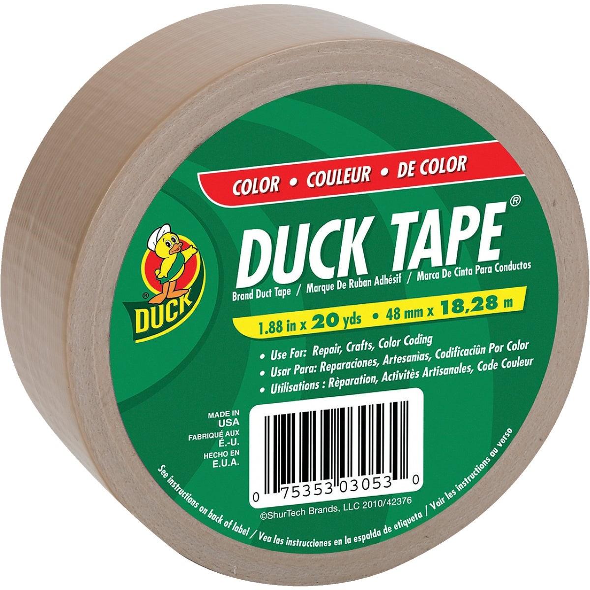 Duck Brand 283264 Duck Tape 1.88 In. x 20 Yd. Colored Duct Tape, Beige ...