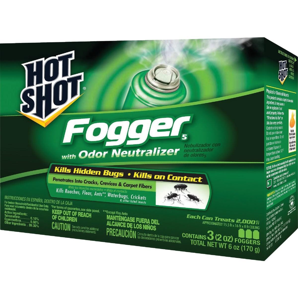 Hot Shot HG-96180 Indoor Insect Fogger with Odor Neutralizer (3-Pack ...