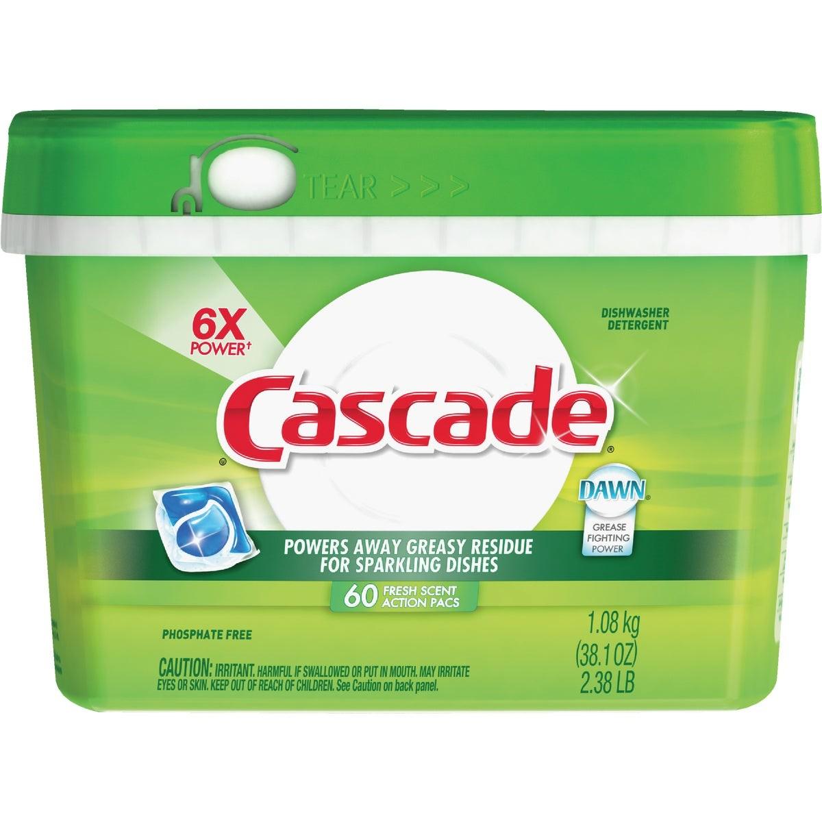 Cascade 14392 Action Pacs Fresh Dishwasher Detergent Tabs Each – Voomi ...