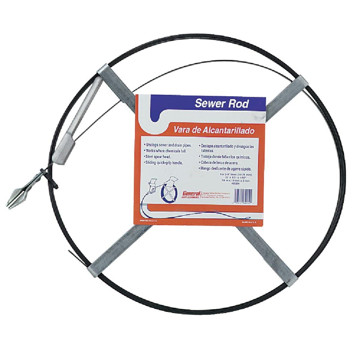 General Wire 25BH 1/2 In. x 1/16 In. x 25 Ft. Spear Carbon Steel Sewer ...