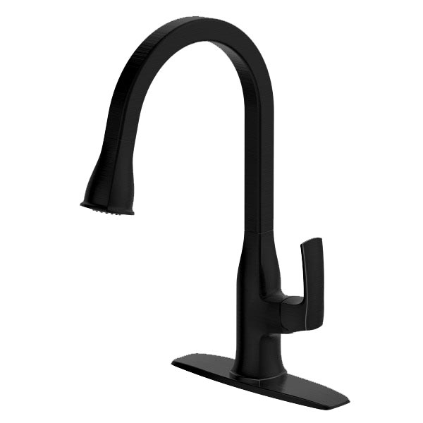 Luxury Line 192-7157 Presley Single Handle Pull Down Kitchen Faucet, M ...