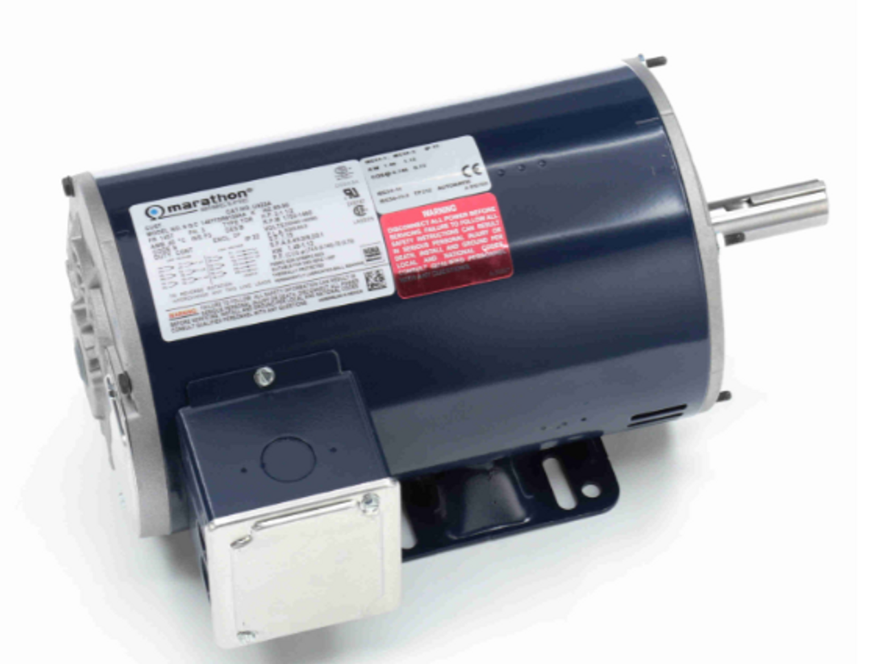 Marathon MU423A General Purpose Motor 2 HP 145T Frame Open Drip Proof ...