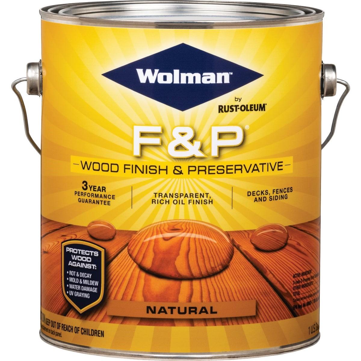 Wolman 14396 F&P Transparent Wood Finish And Preservative Natural 1 Ga ...