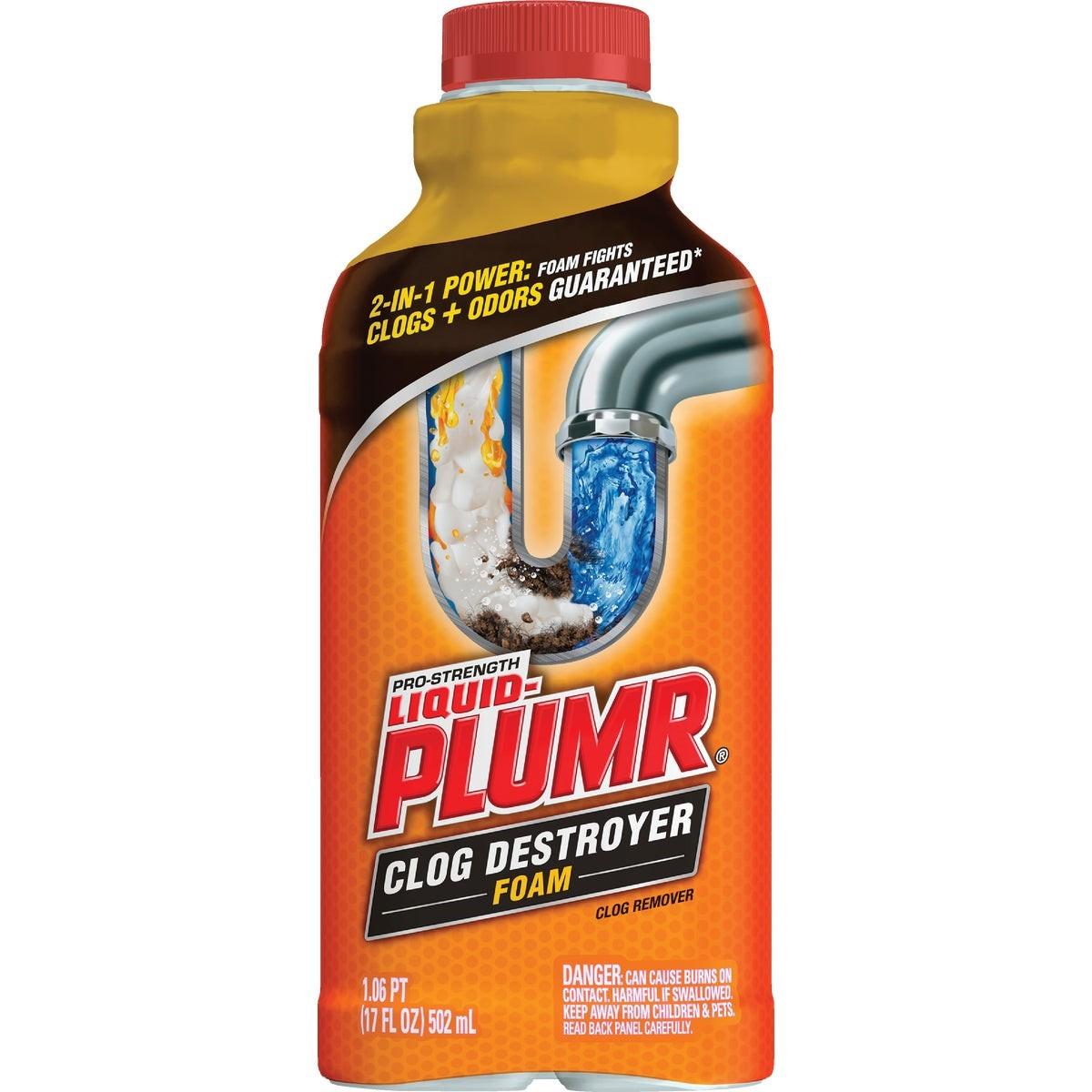 Liquid-Plumr 1290 Slow Flow Fighter 17 Oz. Foaming Liquid Drain Opener ...
