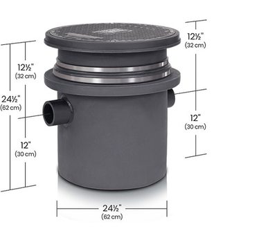 SCHIER SV24-O-C24HP-4 Sewer Viewer Sampling Port for 4 in. Plain End S ...