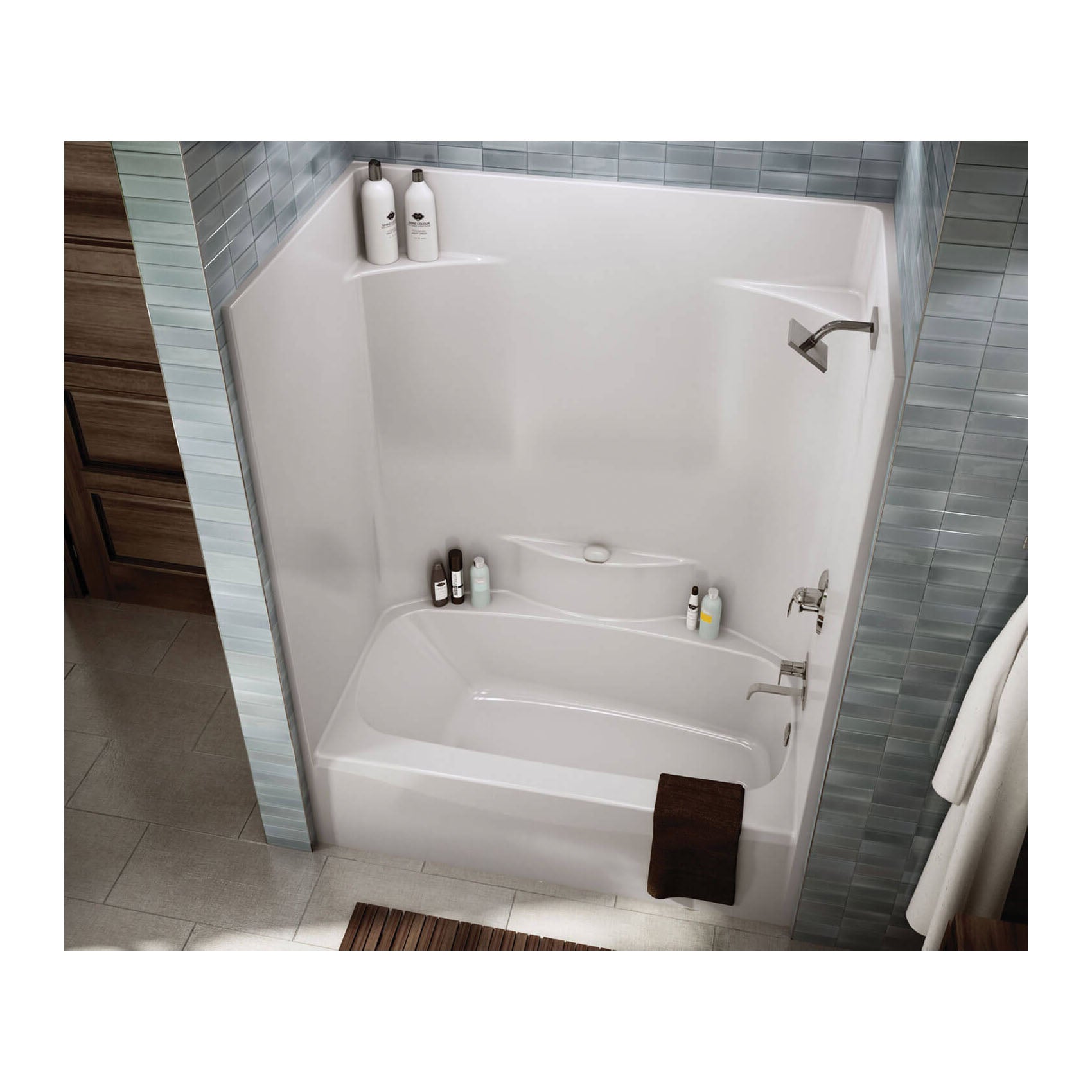 Aker by MAAX 141227-L-000-002 Tub Shower 1-Piece Size 36 x 60 Replacem ...