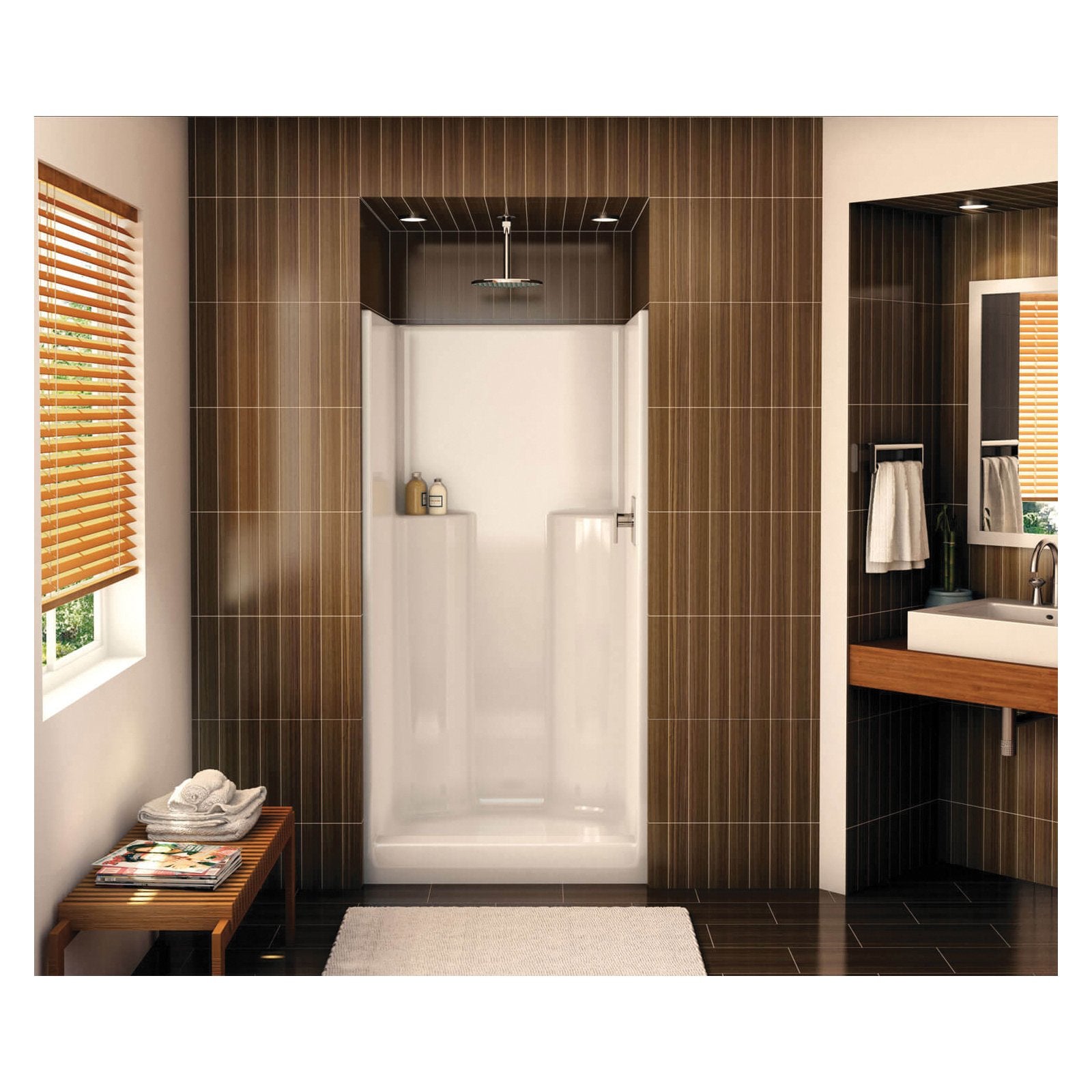 Aker by MAAX 141022-000-002 AKRS36WH 36 in 1-Piece Shower – Voomi Supply