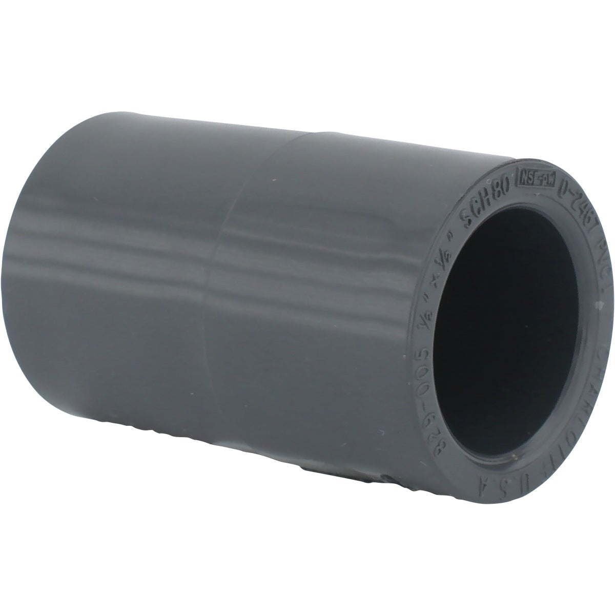 Charlotte Pipe PVC081001000HA 1/2 In. Sch. 80 Slip X Slip PVC Coupling ...