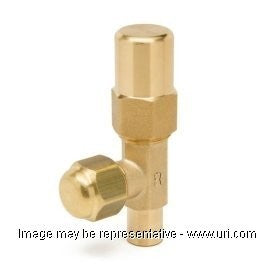 Mueller AV1H-RA22B Packed Line Valve, 1/4 Solder x 1/4 Flare Non-Backs ...