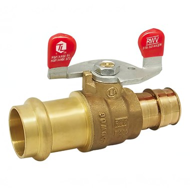 RED-WHITE VALVE CORP 5014ABW-3/4 AB PEX F1960 x Press BALL VLV WING HA ...