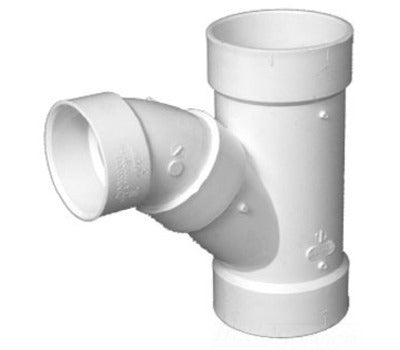 Charlotte Pipe PVC 00504 1950 Wye and 1/8 Bend 10 in. Hub x 10 in. Hub ...