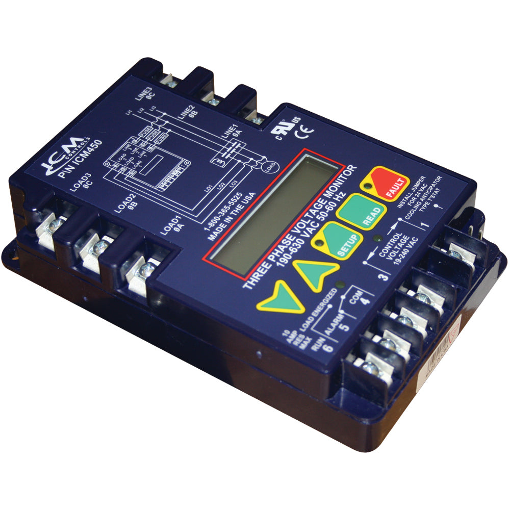 ICM Controls ICM450 Motor Protection Control Programmable 190 to 630 V ...