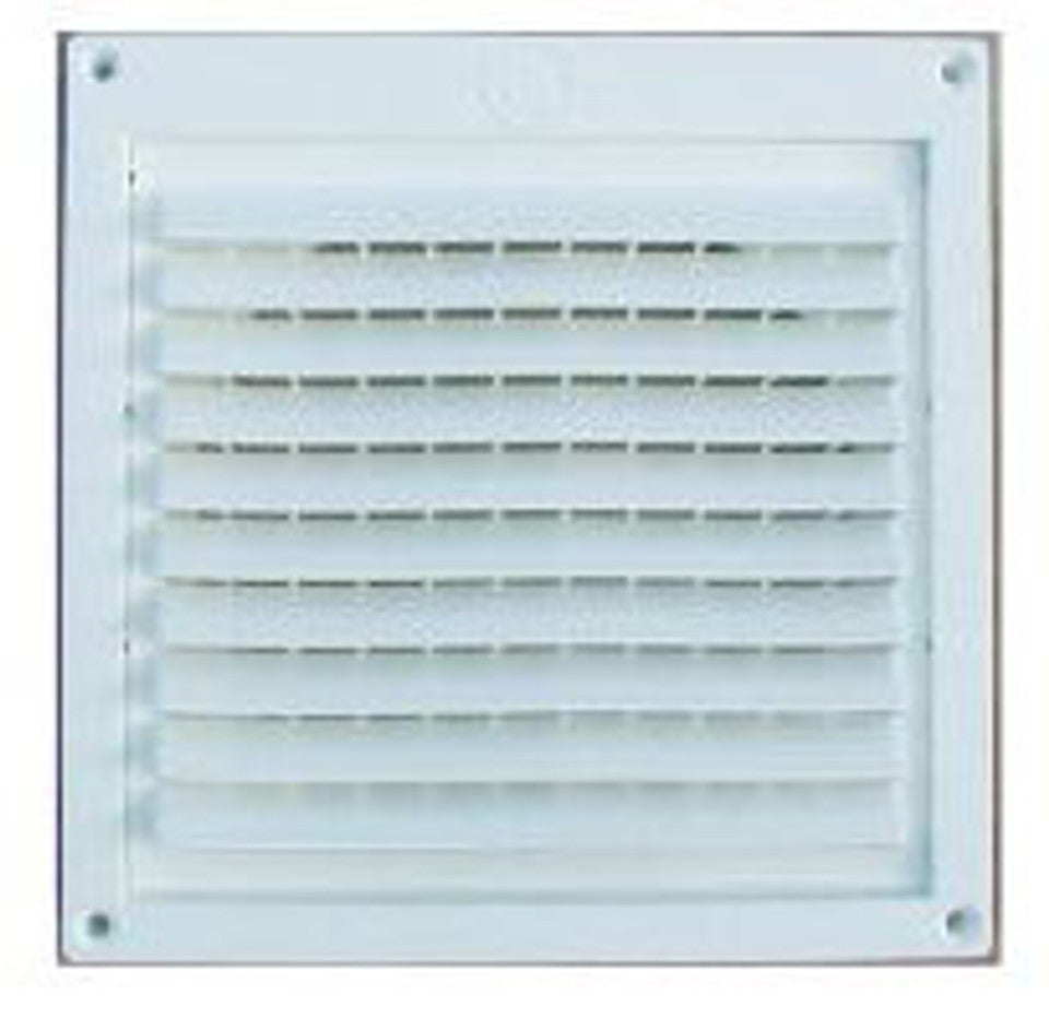 Builder's Best 110811 4 White Louvered Soffit Vent With Snap Ring Conn ...