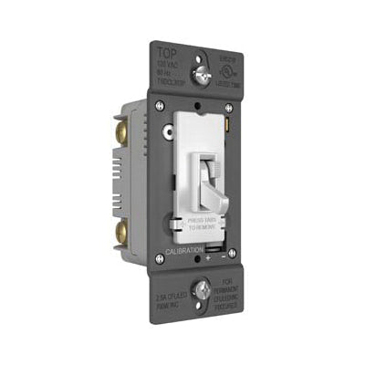 Pass & Seymour TSDCL303PW Dimmer Switch 120 VAC 1 Pole 3-Way/Preset ...