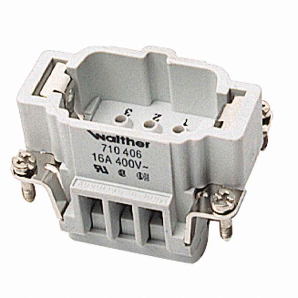 Pos-E-Kon® MS206B B Series Standard Terminal Insert, 6 Positions, 20 t ...