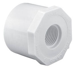 PVC Sch40 Fitting 438-167 White 1-1/4 X 3/4 Spigot X Female Bushing ...