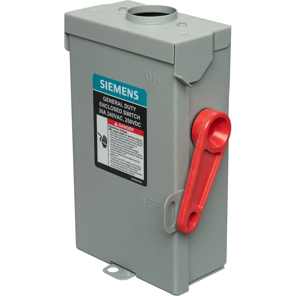 Siemens GF321NRA 30A Series A Double-Break Enclosed Safety Switch, 3-P ...