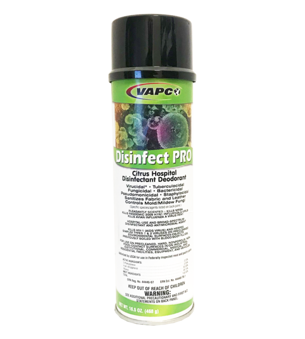 Vapco Products SP-DIPA-1 Disinfect Pro 16.5 OZ Spray – Voomi Supply