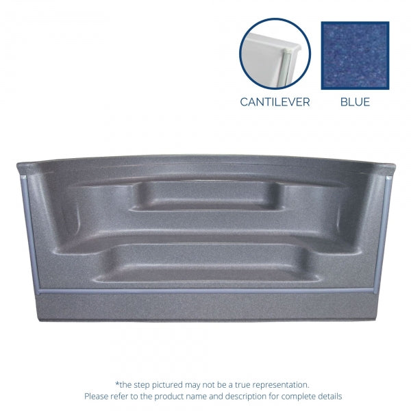 Alps Manufacturing 8302103 8 ft. Blue Stone Cantilever Step with Roman ...