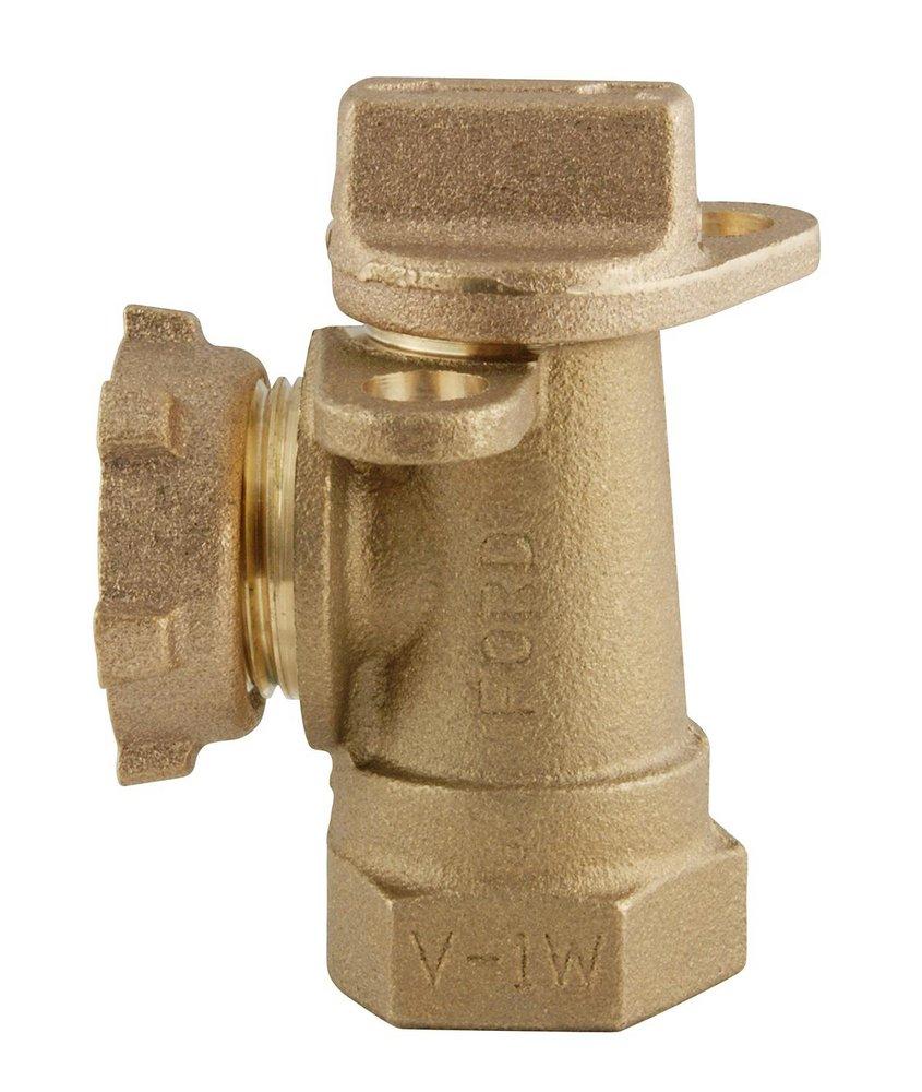 Ford Meter Box AV91-313W-NL 3/4 x 5/8 in. FIPS x Meter Yoke Brass Angl ...