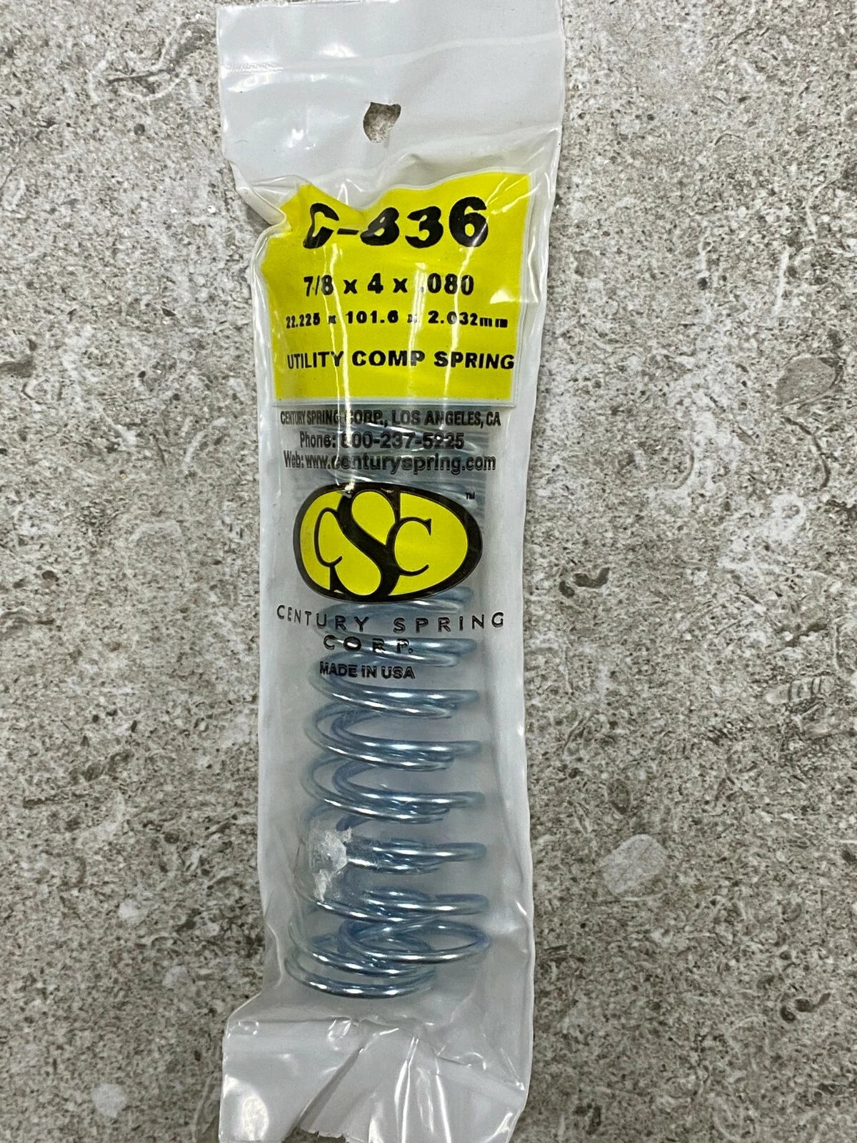 Century Spring C-836 Compression Spring – Voomi Supply