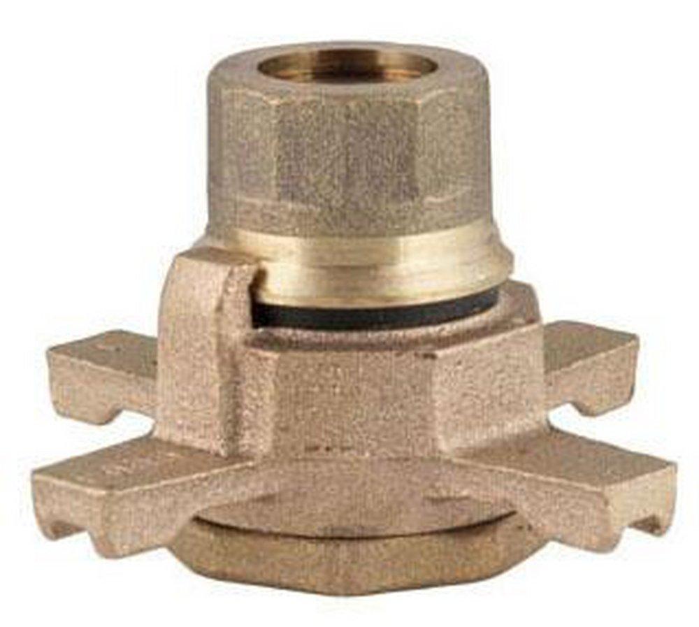 Ford Meter Box EC-23-NL 5/8 x 3/4 in. Meter Threaded Brass Reducing Ex ...