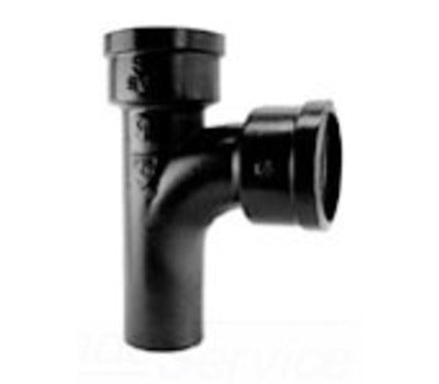 Charlotte Pipe SV000431200 Cast Iron Sanitary Tee, 4 inch x 4 inch x 2 ...