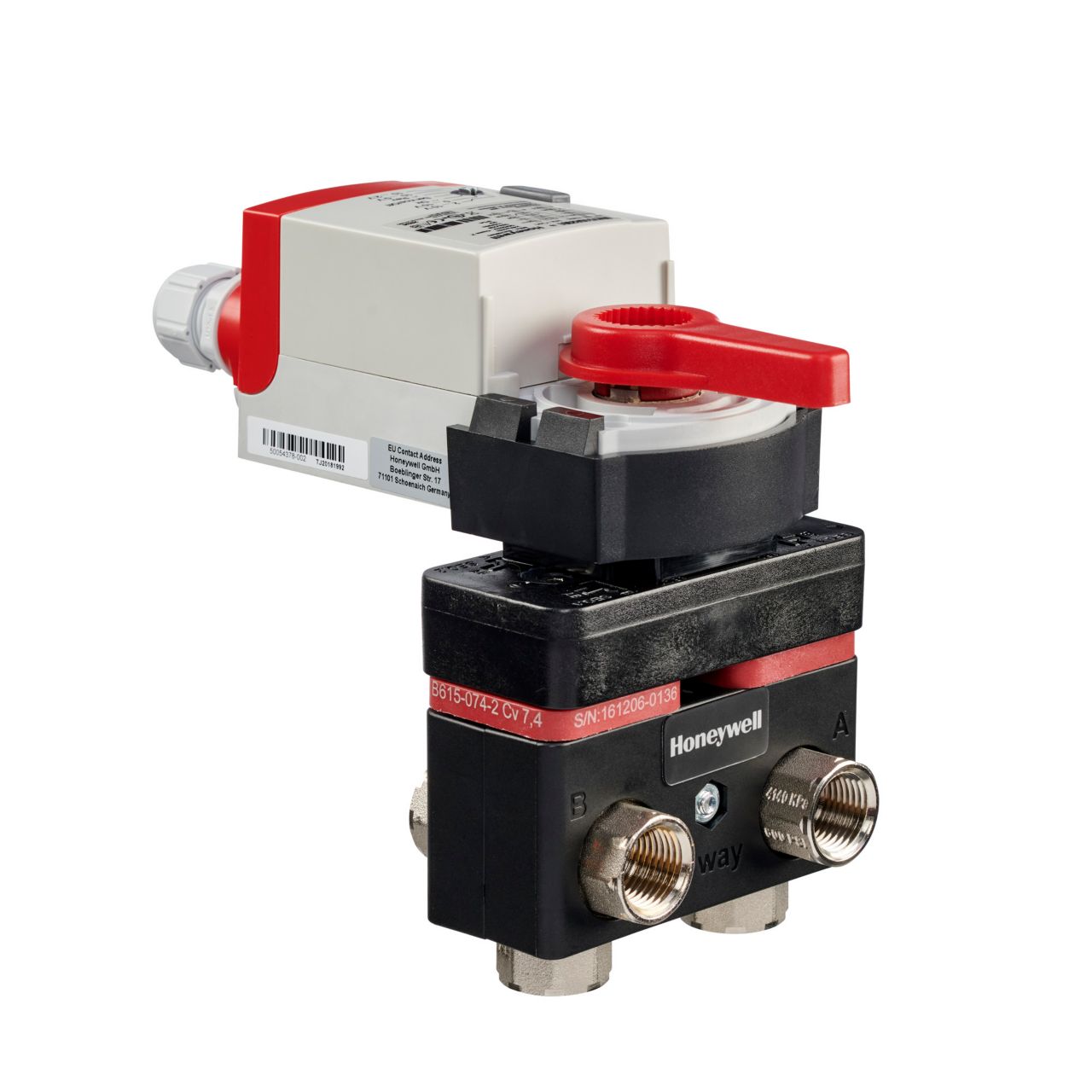 HONEYWELL VB6A003+008+AL VB6 6-Way Control Valve with Modulating Actua ...