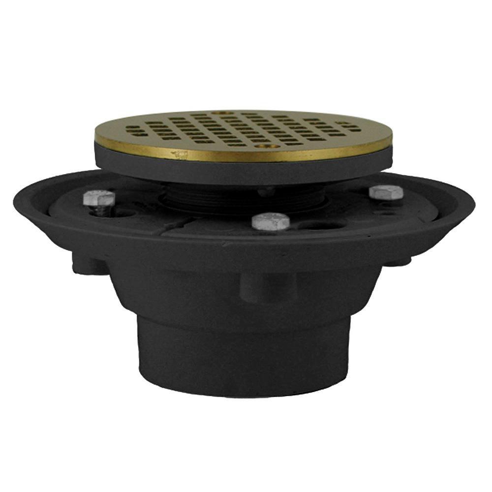 Jones Stephens D50130 2 x 3 in. PVC Shower Drain with 2 PVC Spud and 4 ...