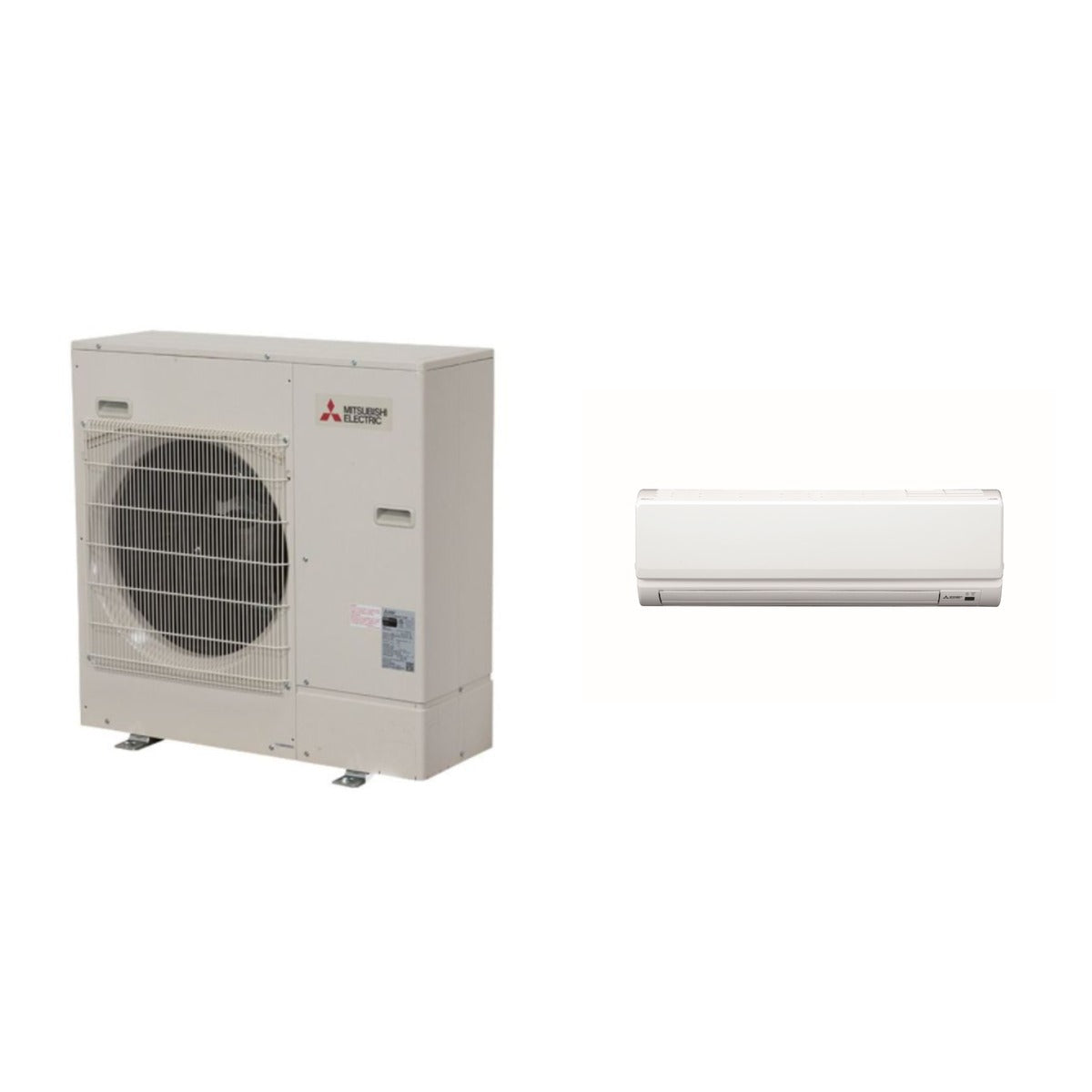 MITSUBISHI ELECTRIC Single-Zone PUZ-A24NHA7+PKA-A24KA8 - 24K BTU Wall ...