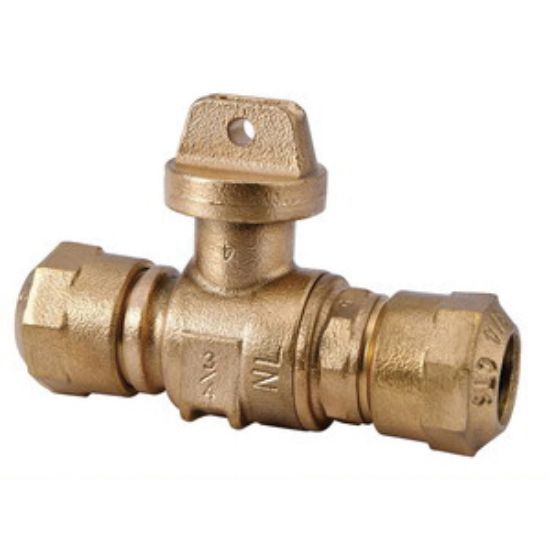 FORD METER BOX B44-666-Q-NL Ball Valve 1-1/2 in. CTS Quick Joint ...
