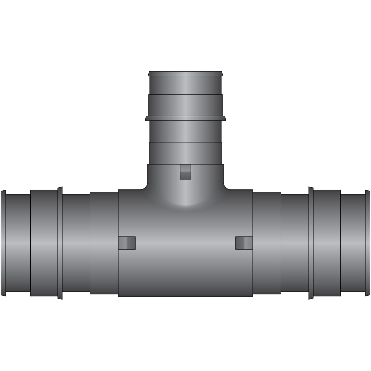 Heatlink EX16664 PEX F1960 HPP Tee 2 inches x 2 inches x 1-1/2 inches ...