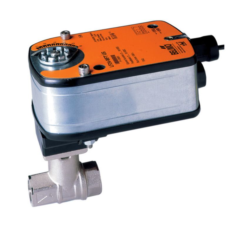Belimo B223+LF24-SR US CCV 1 inches 2 Way 10 Cv w/ Spg Rtn 24V 2-10V ...
