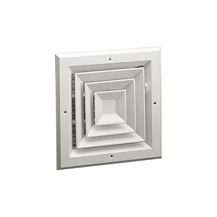 HART & COOLEY 050717 A504MS 10X10 Ceiling Diffuser Four Way Aluminum ...