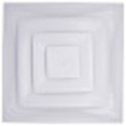 Hart & Cooley 050512 FPD3 Series Steel T-Bar Fixed-Pattern Diffuser, 4 ...