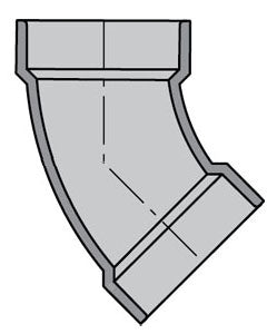 Spears P321-060C LabWaste CPVC 45 Degree Bend Hub x Hub – Voomi Supply