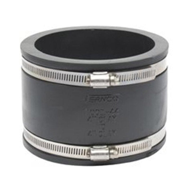 True Value P1001-44 Clay Pipe Flexible Coupling With 2 Stainless Steel ...