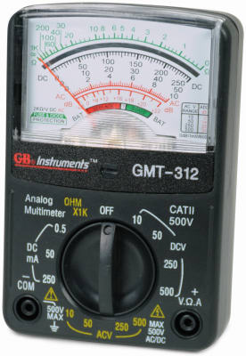 TRUE VALUE GMT-312 12-Range Pocket Sized Analog Multimeter/Tester ...