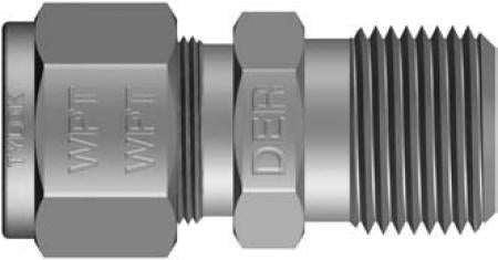 Tylok SS-4-DMC-4 CBC-LOK Male Connector Stainless Steel 1/4 Inch Tube x ...