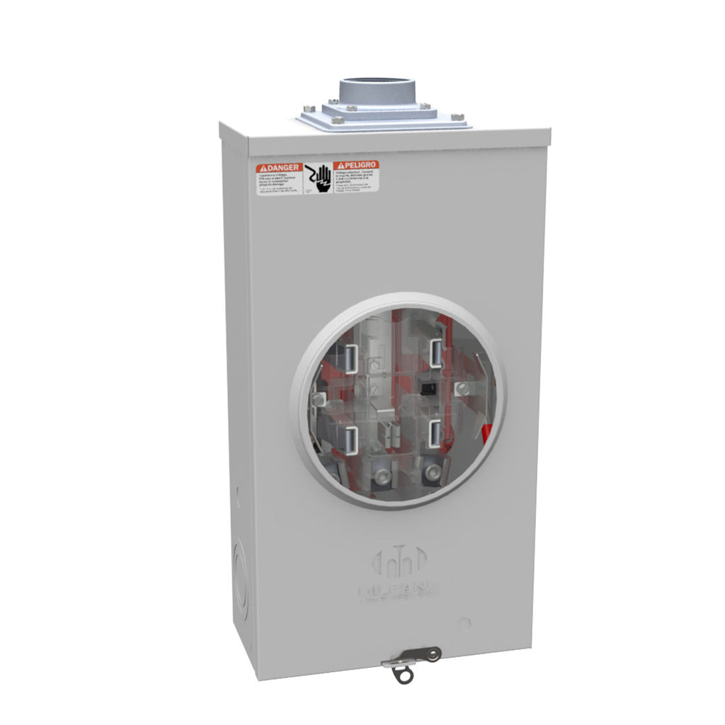 Milbank U9550-RDL-QG-AMS Ringless Meter Socket 600 VAC 200 A NEMA 3R ...